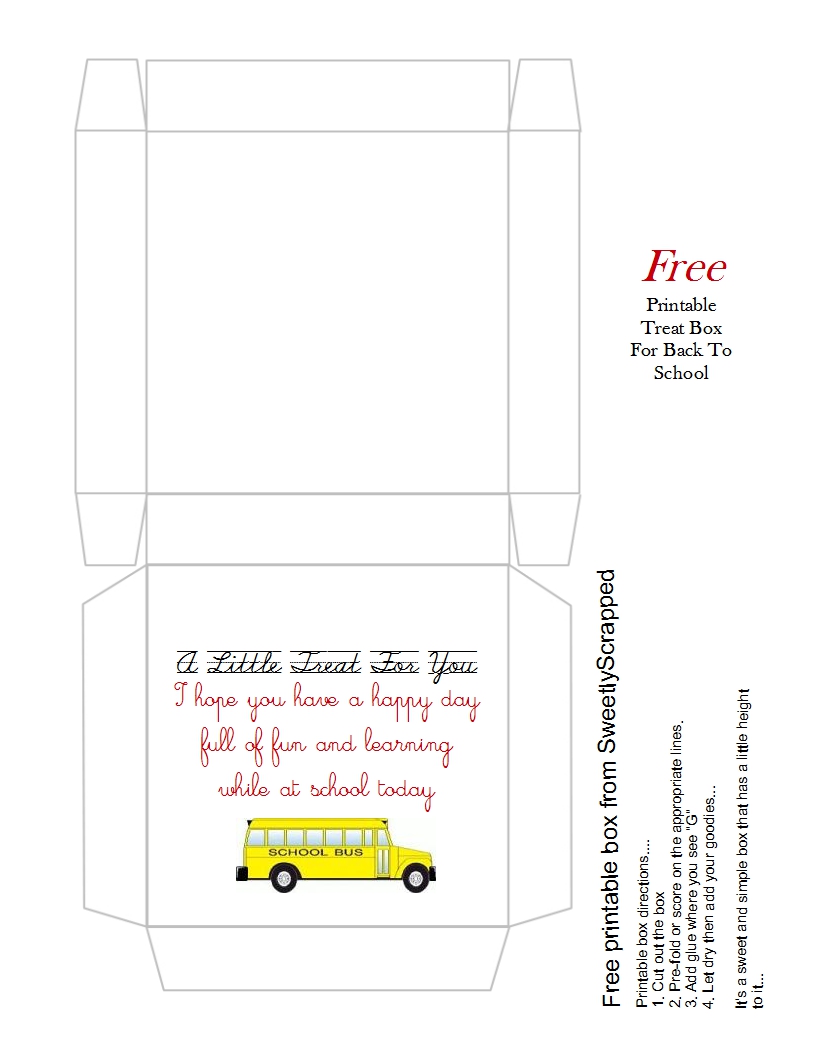 Sweetly Scrapped: Free Back to School Printables