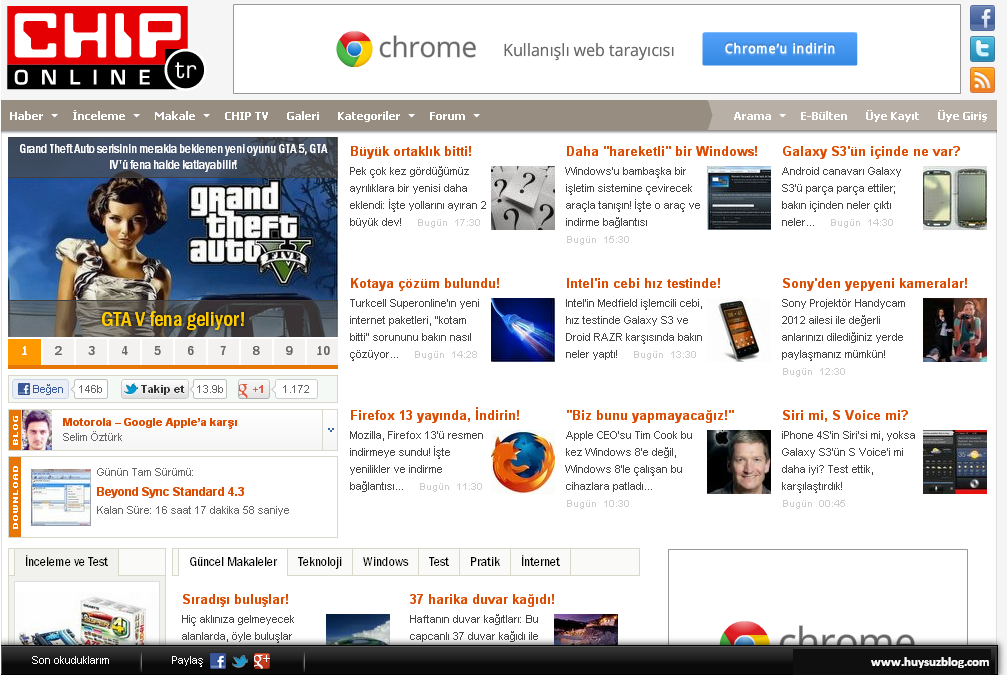 Chip Online Tasarımını Yeniledi ! - Uğurlu Kalem -İnternetin Uğuru