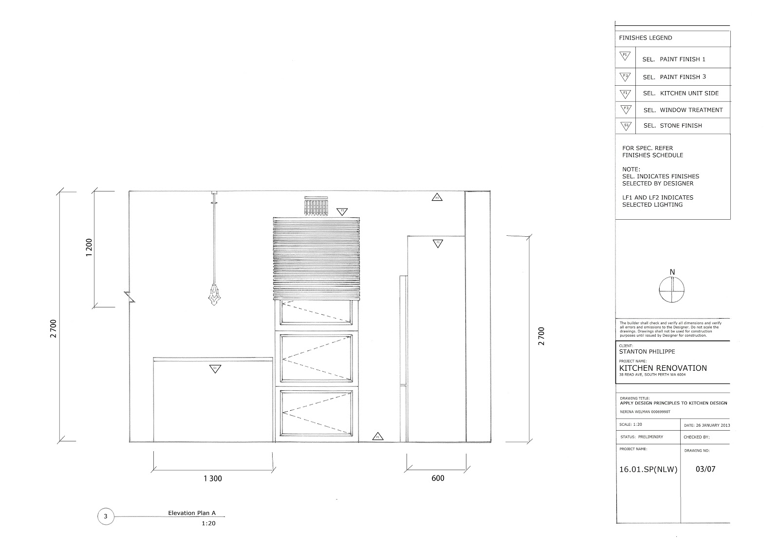 Interiors: Kitchen Design technical drawings