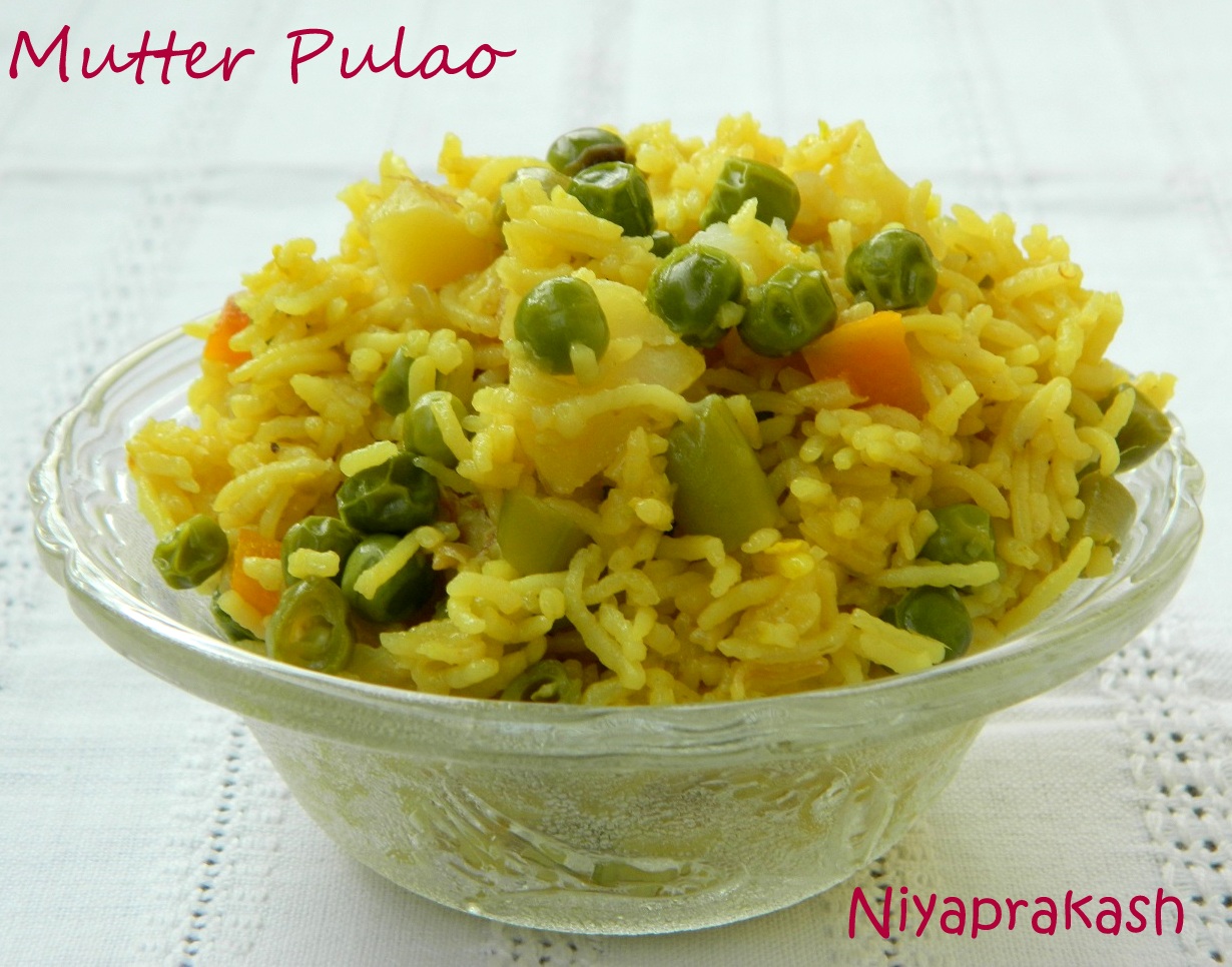 Niya's World: Mutter Pulao / Peas Pulao