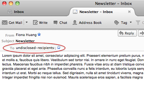 Today I learned...: How to send to "undisclosed recipients" - Mozilla ...