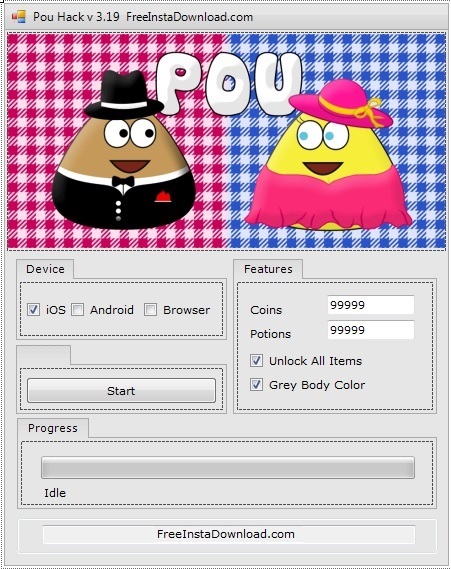 megadownloder: the Pou hack tool
