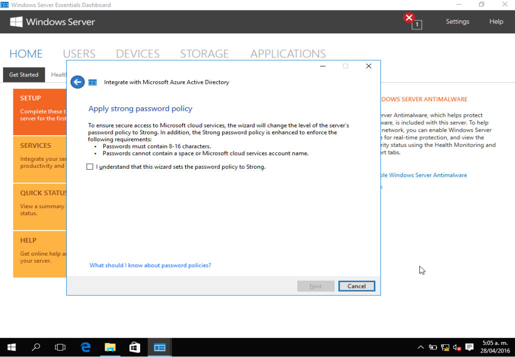Windows Server 2016 Essentials ~ Tix 101