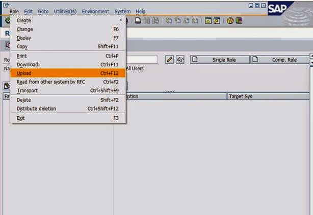 SAP Basis Tutorials: How to Download/Upload Roles from PFCG in SAP