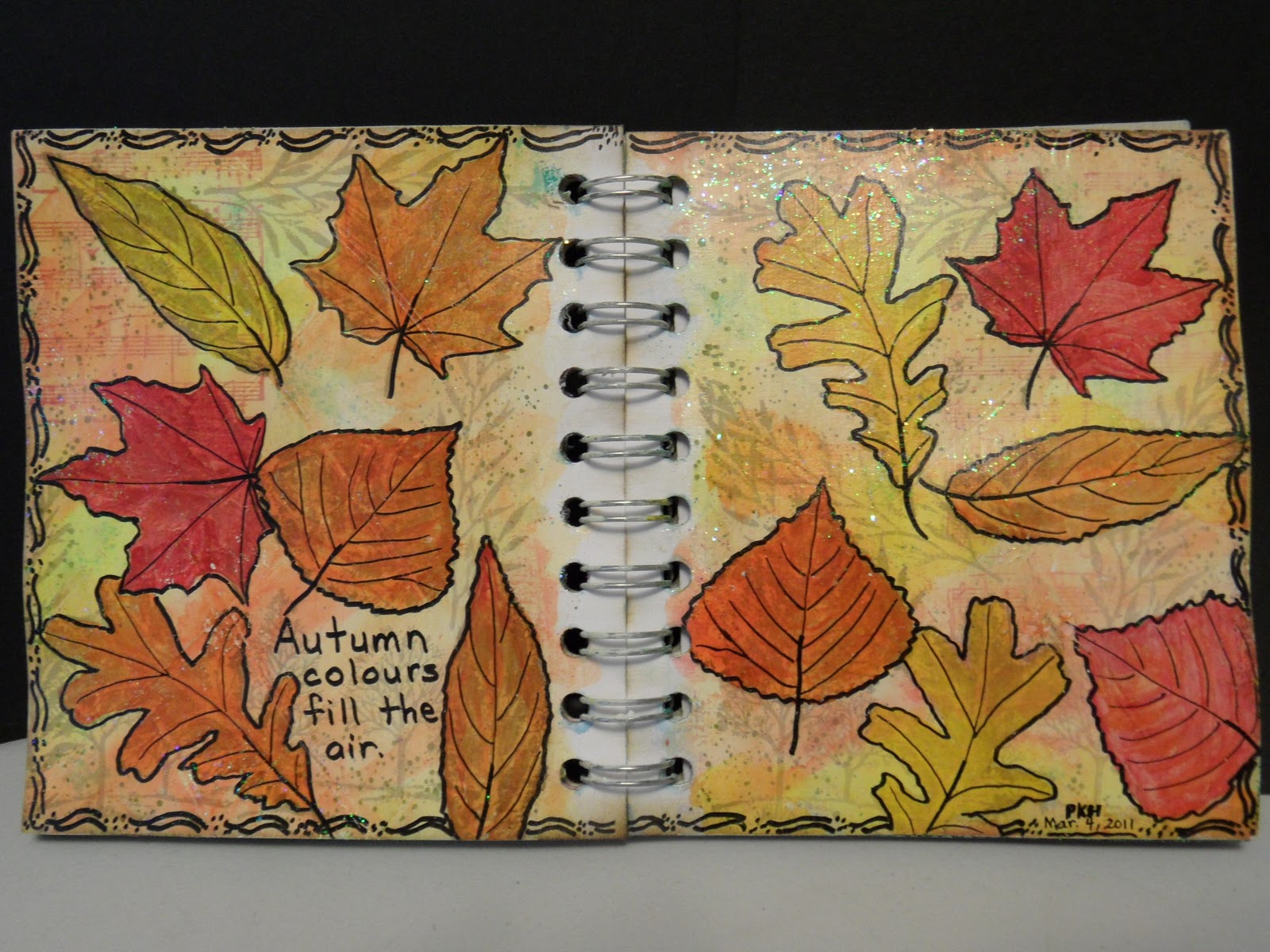 Trish's Artistic Adventures: Art Journal - Small Red Journal