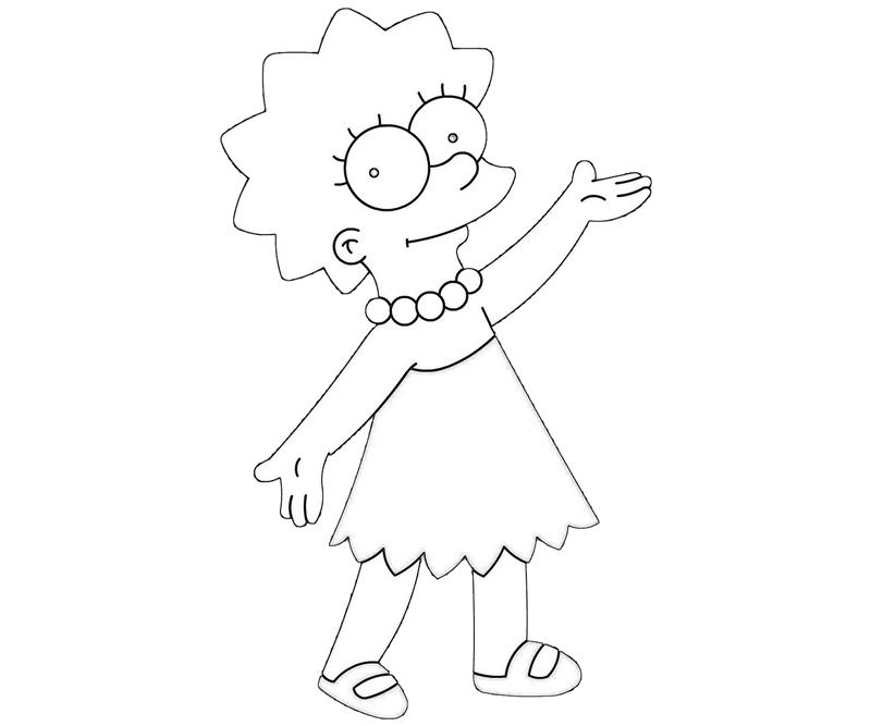 Lisa Simpson Pages Coloring Pages