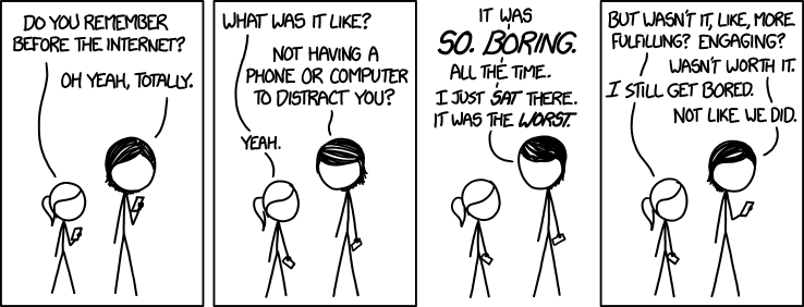 XKCD Isn't Funny: XKCD Isn't Funny - #1348 - BEFORE THE INTERNET