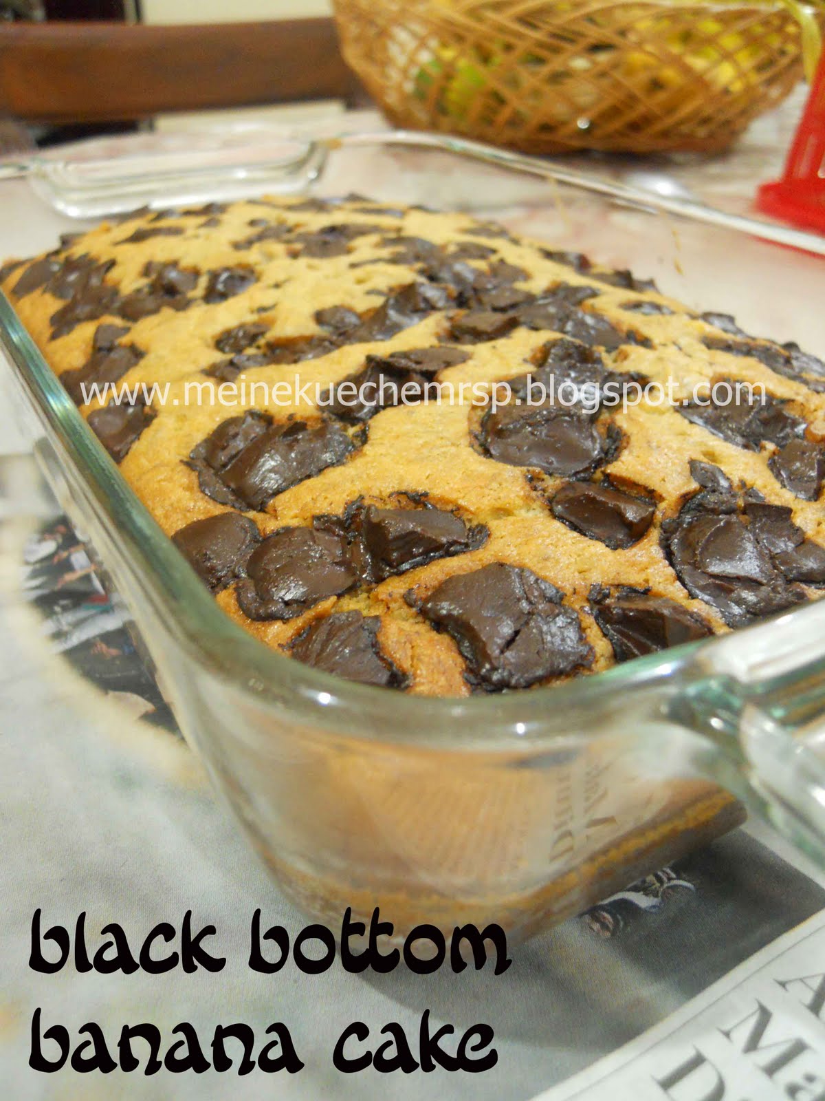 Black Bottom Banana Cake