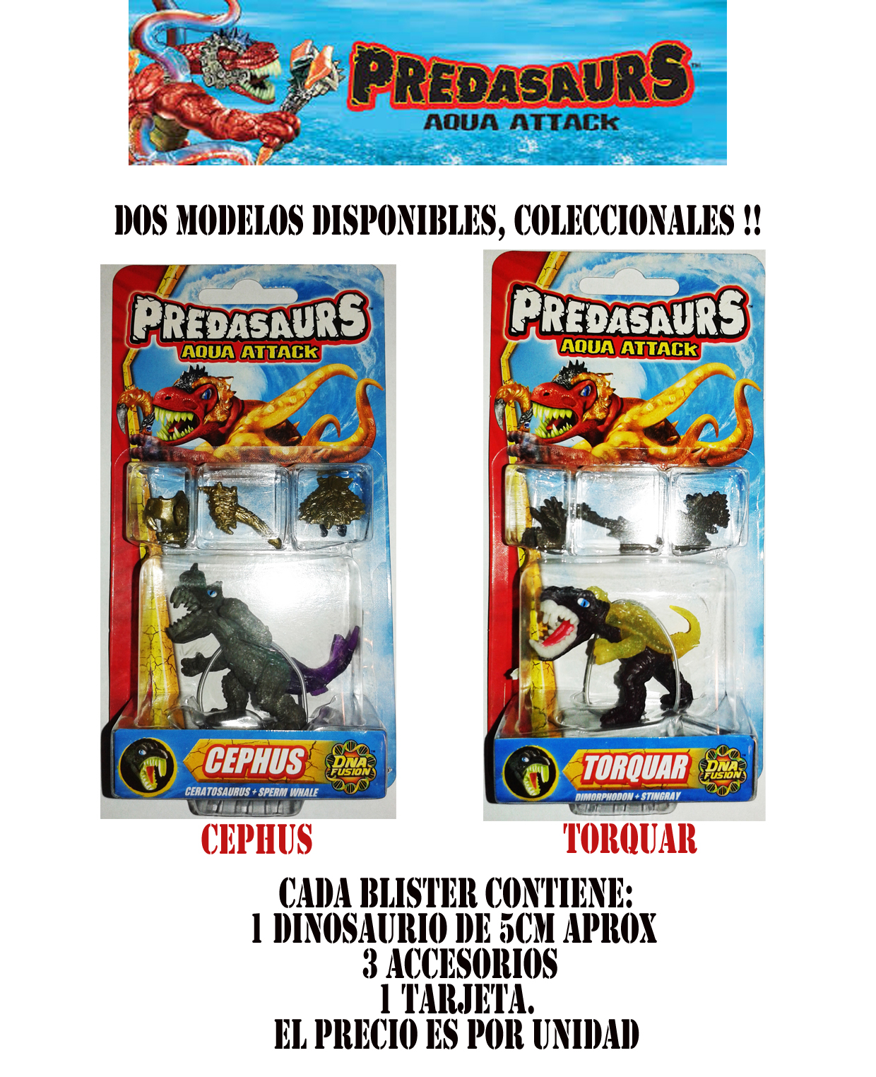 Juguetería León: PREDASAURS AQUA ATTAK BLISTER