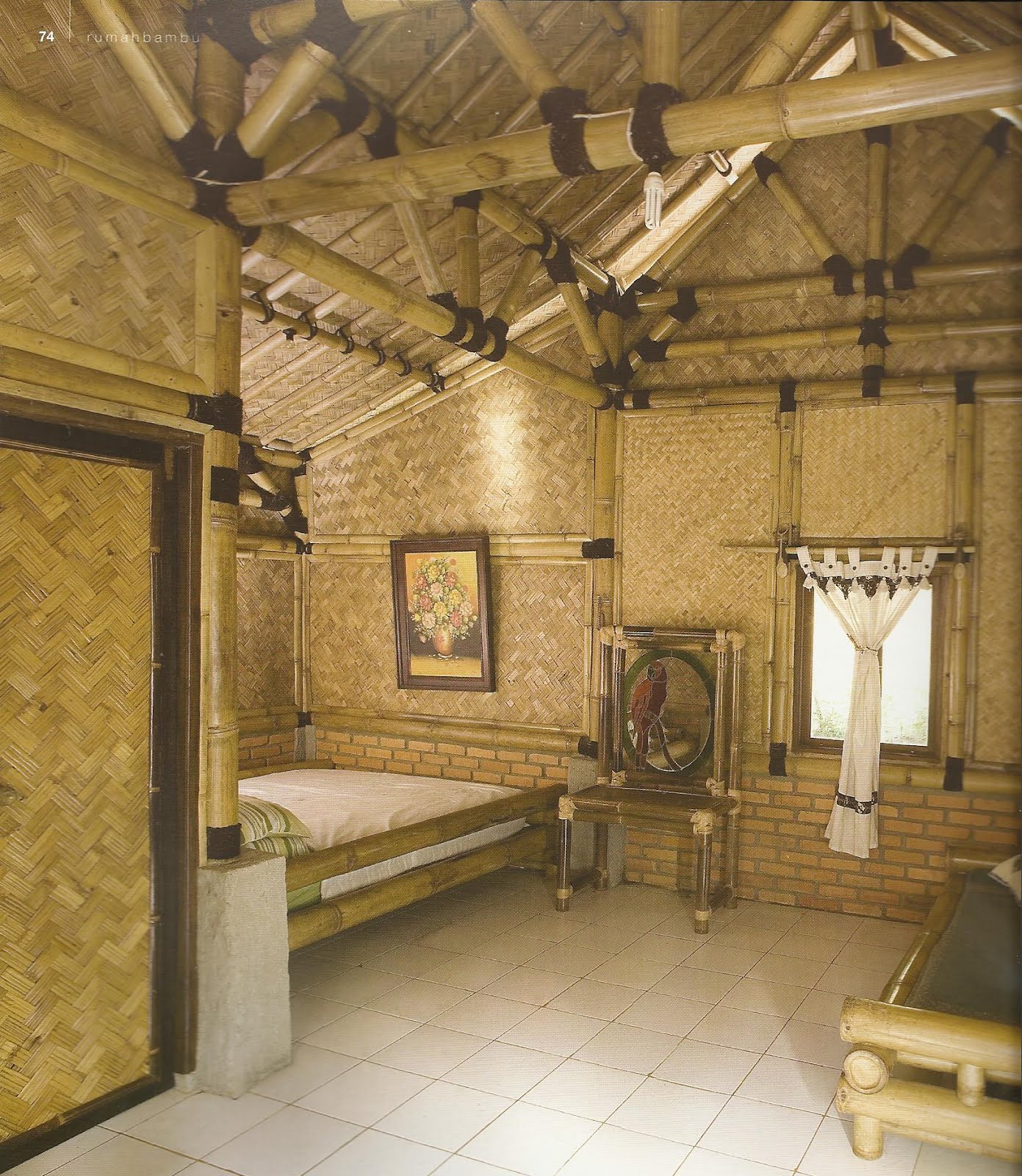 PEMBEKAL RUMAH BAMBU DI MALAYSIA: INTERIOR RUMAH BAMBU