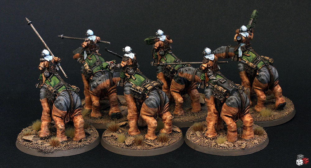 Würfelwiese: Tallarn Desert Raiders: Mukaali Rough Riders