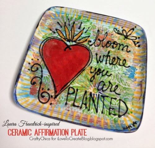 iLoveToCreate Blog: Ceramic Affirmation Plates