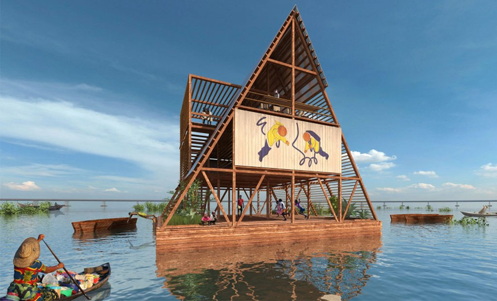 NLE architects and Makoko community in Lagos: floats idea for life on ...