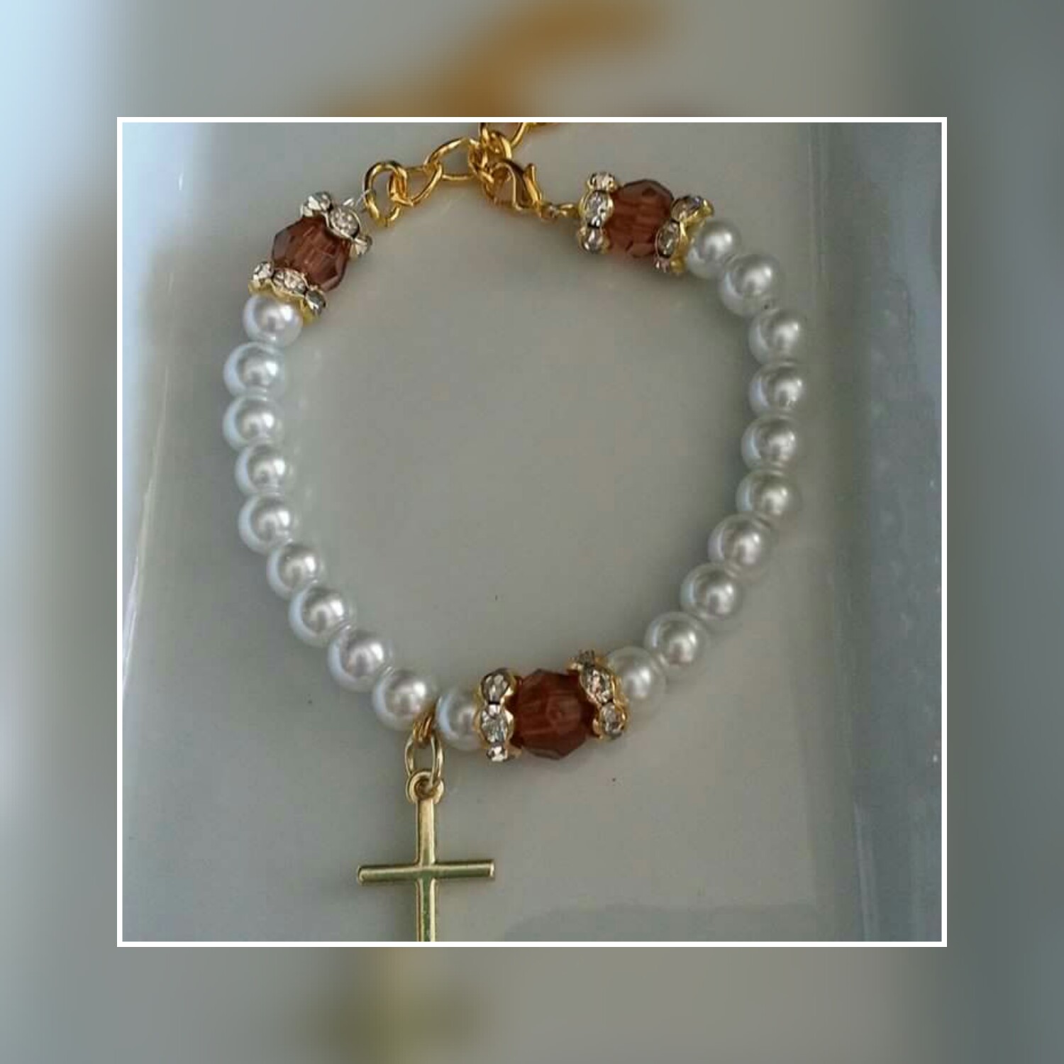 Philippina Beads Handmade jewelry of Cebu: rose rosi roso rosary bracelet