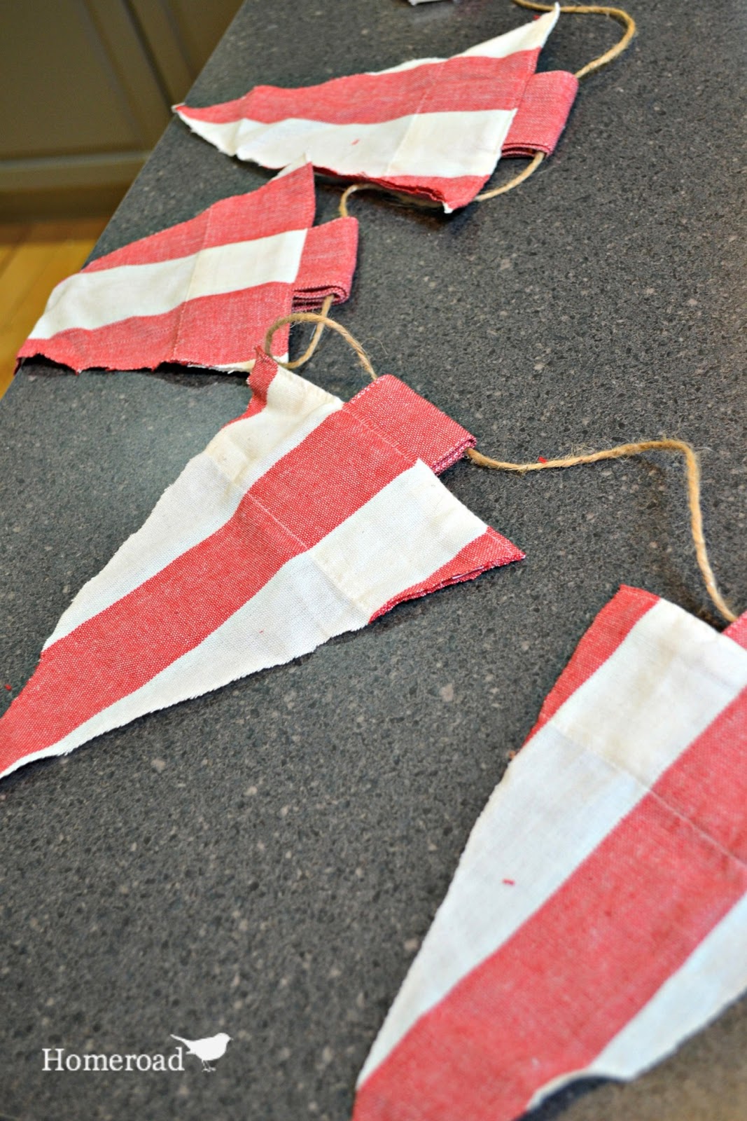 DIY No Sew Patriotic Pennants