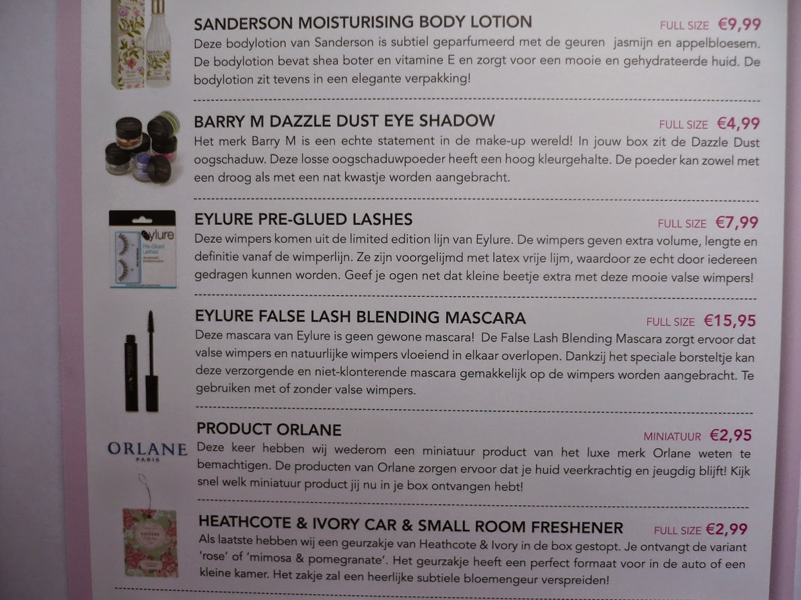 Daantjes beauty blog: Unboxing Prettybox Augustus 2014