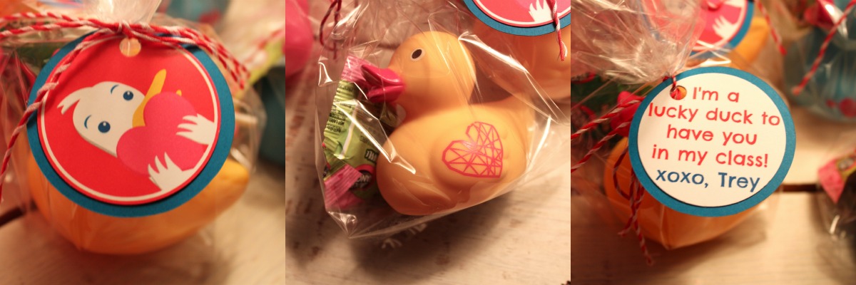 Beach Bum & Baby: DIY: Lucky Duck Valentines & Teacher Gifts