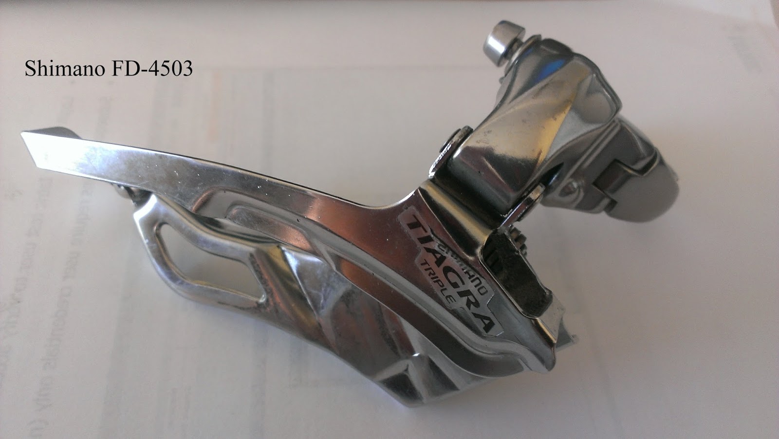 Highway550 - Bicycling!: Replacement time Front Derailleur Shimano FD-4503