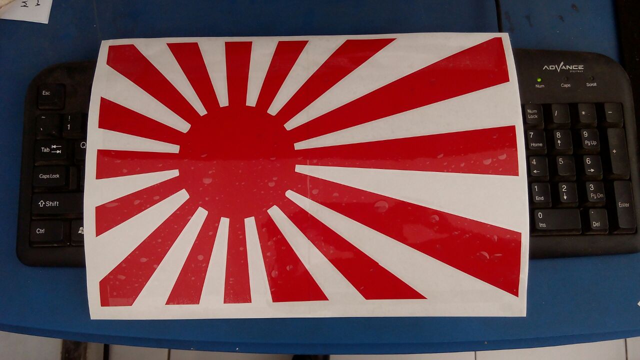 cutting sticker JDM flag