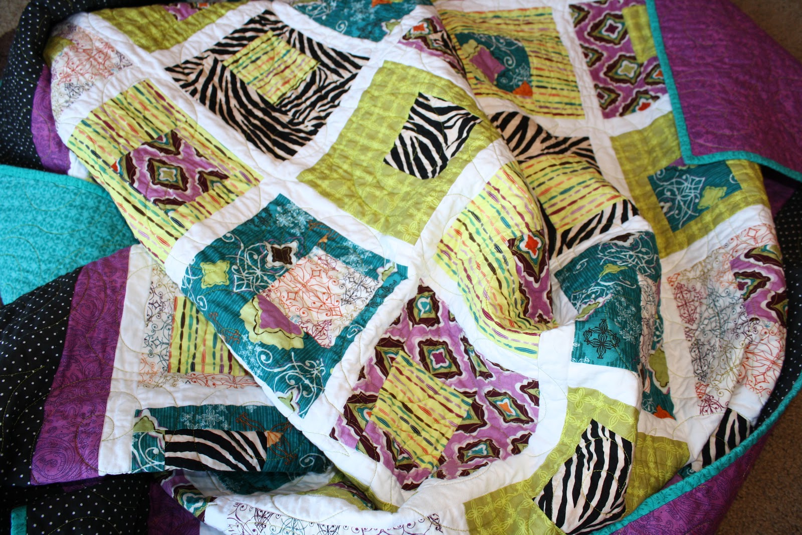 Holly and Olive: Square in a Square Quilt
