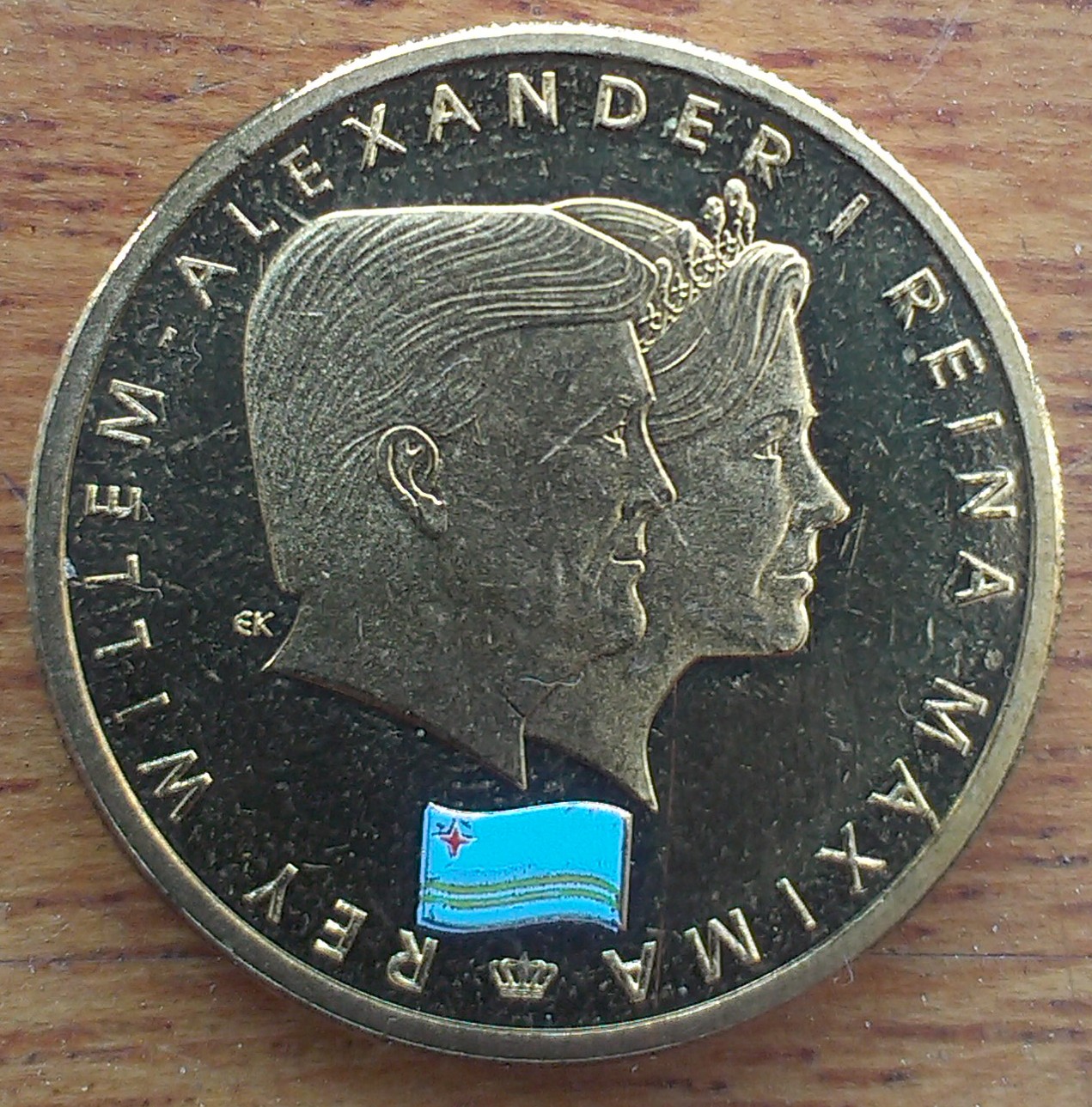 World commemorative coins: Aruba 5 Florin 2014 - 1 Year Anniversary ...