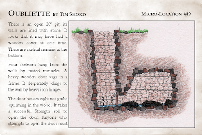 Gothridge Manor: Oubliette, Rot Grubs and Minor Magic Items