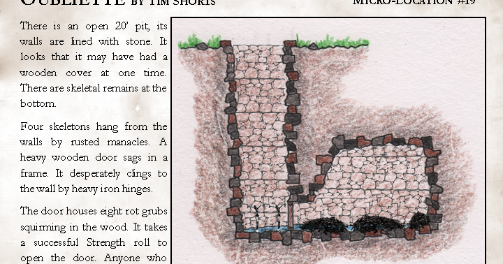 Gothridge Manor: Oubliette, Rot Grubs and Minor Magic Items