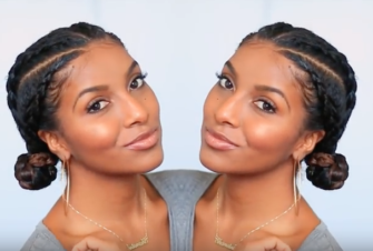 Flourish hairdo Blog: Summer Style | Cornrows with Double Buns