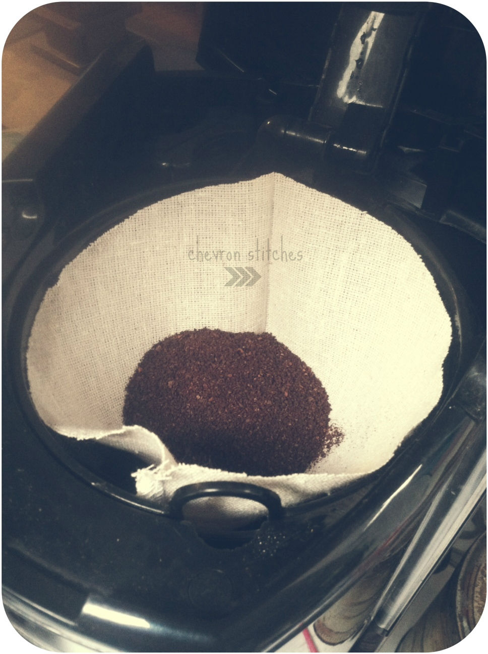Chevron Stitches : DIY Reusable Coffee Filter