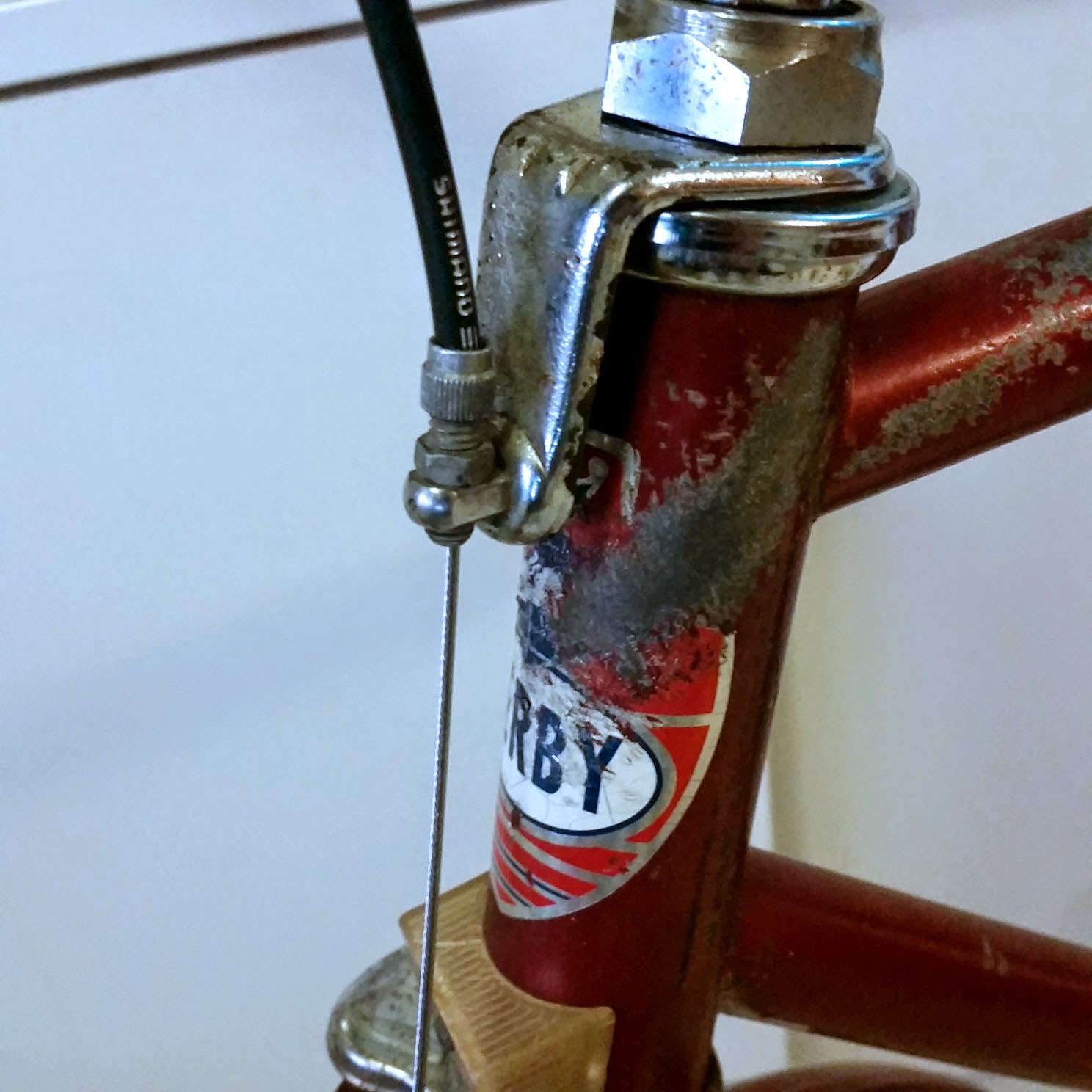 snackeyes: Add a Front Center Pull Brake to Vintage Bicycle