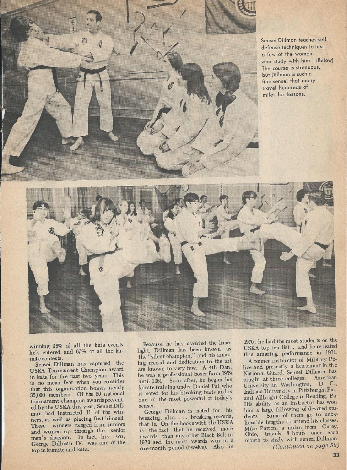 Isshin - Concentration the Art: George Dillman in 1972 on kata Onuncue