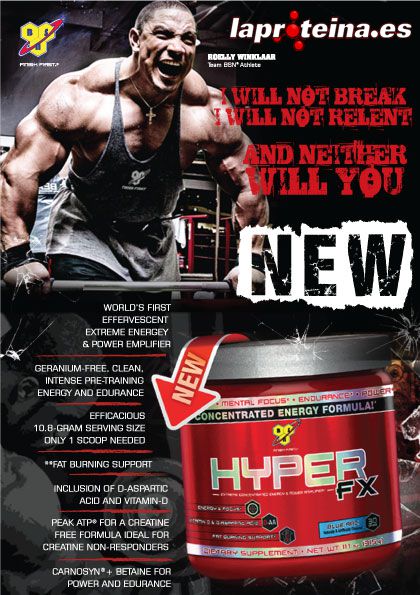 SUPLEMENTOS DEPORTIVOS: HYPER FX 324 GRAMOS de BSN