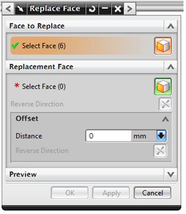 Syncronous Modeling : Replace Face, make the same high surface ...