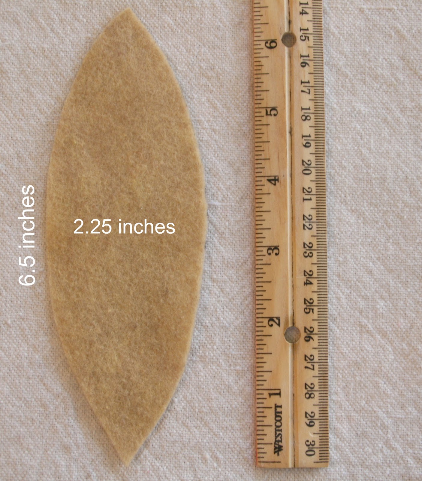 Felt Feather Template