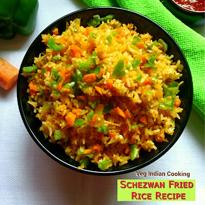 Veg Indian Cooking: Veg Schezwan Fried Rice