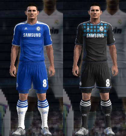 Edited by Pedro: Chelsea fc Home & Away kit 2011/12 PES 2012 for ...