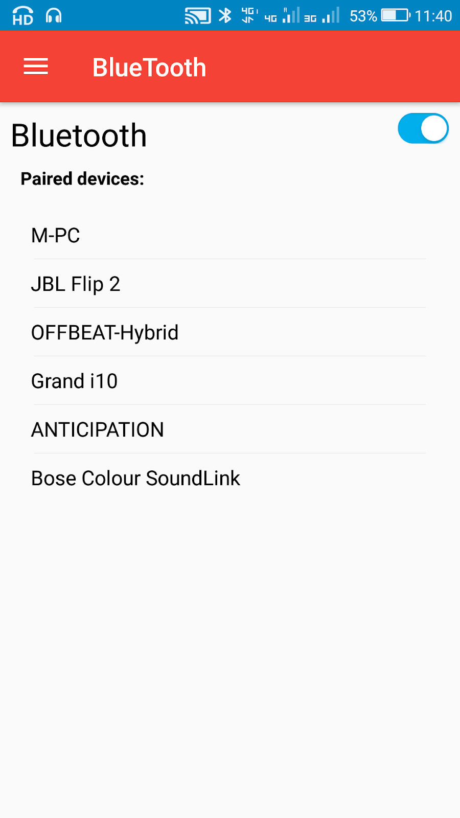 Create Bluetooth ON/OFF Switch
