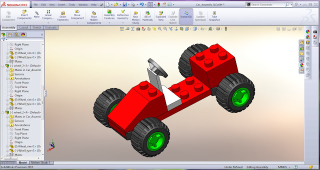 3D CAD Solutions- Freelancer: 3D model of a Toy Car