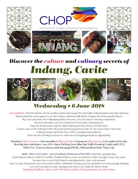 Culinary Historians of the Philippines (CHOP): INDANG, CAVITE - Its ...