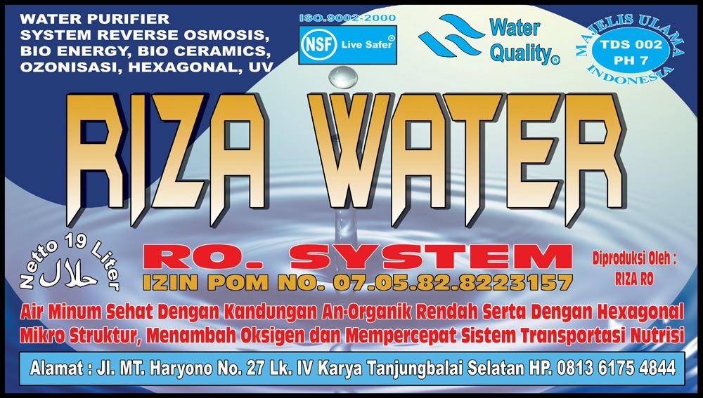 Desain Stiker Galon Air Minum Depot | MIN 2 TANJUNGBALAI