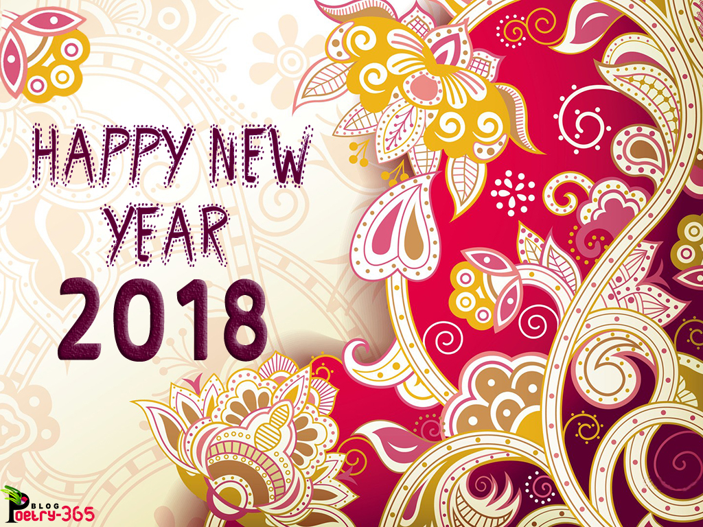 Wishes and Poetry: Happy New Year 2018 Image with Cute Message