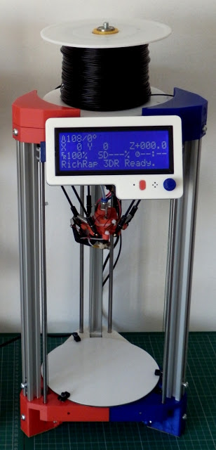 3D-Impresoras: Richrap lanzó el diseño de la impresora 3DR RepRap Delta