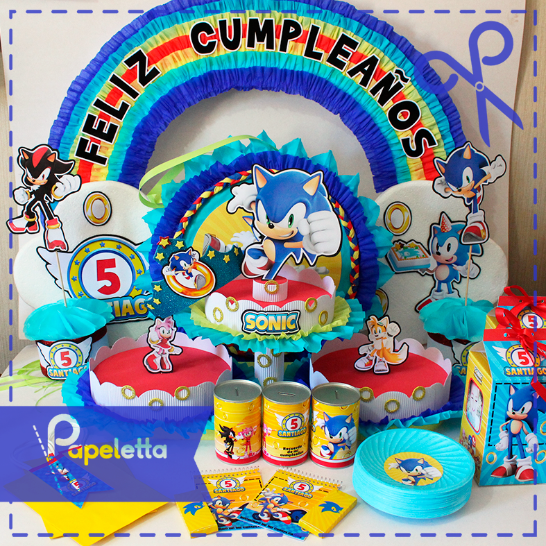 Cumpleaños Sonic | Papeletta - Papelería Creativa