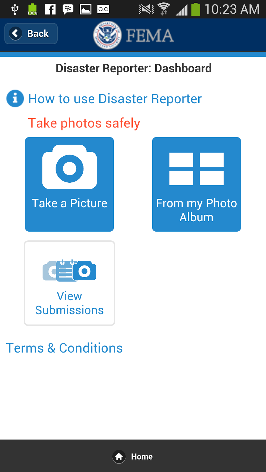 Digital Disaster Relief Support : FEMA Smart phone App review Part I