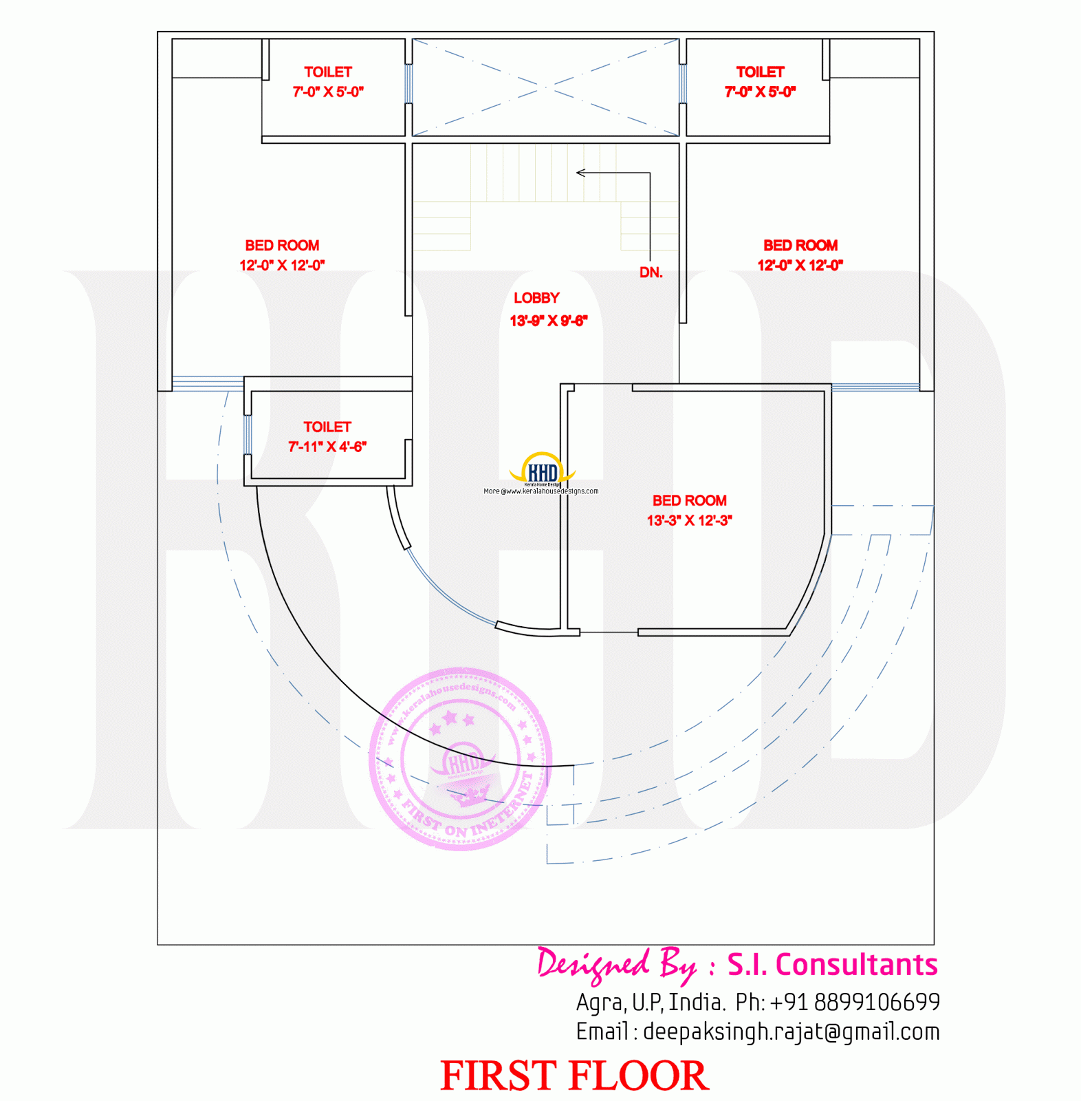Round style contemporary house design | Home Kerala Plans