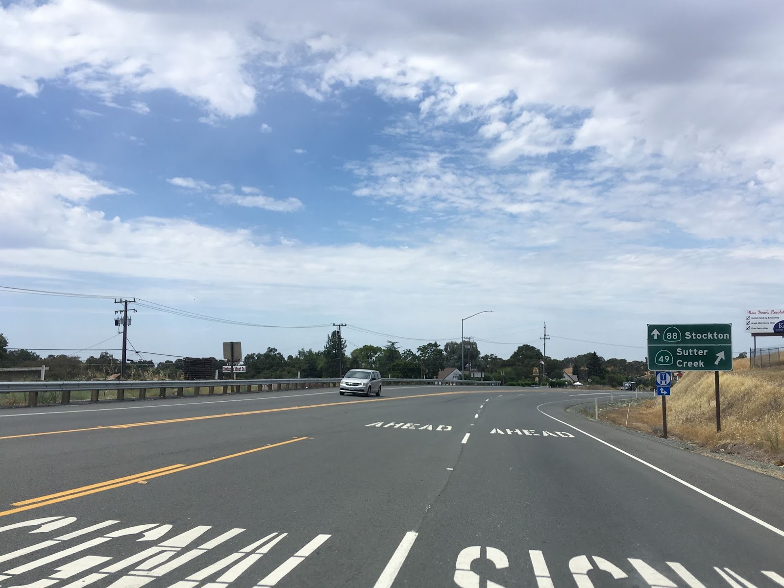 The history of California State Route 49, 8 and 88 in Jackson