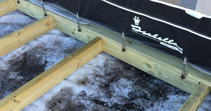 Husvagnsbloggen - Caravan blog: Hur man sätter fast förtältet i trallgolv