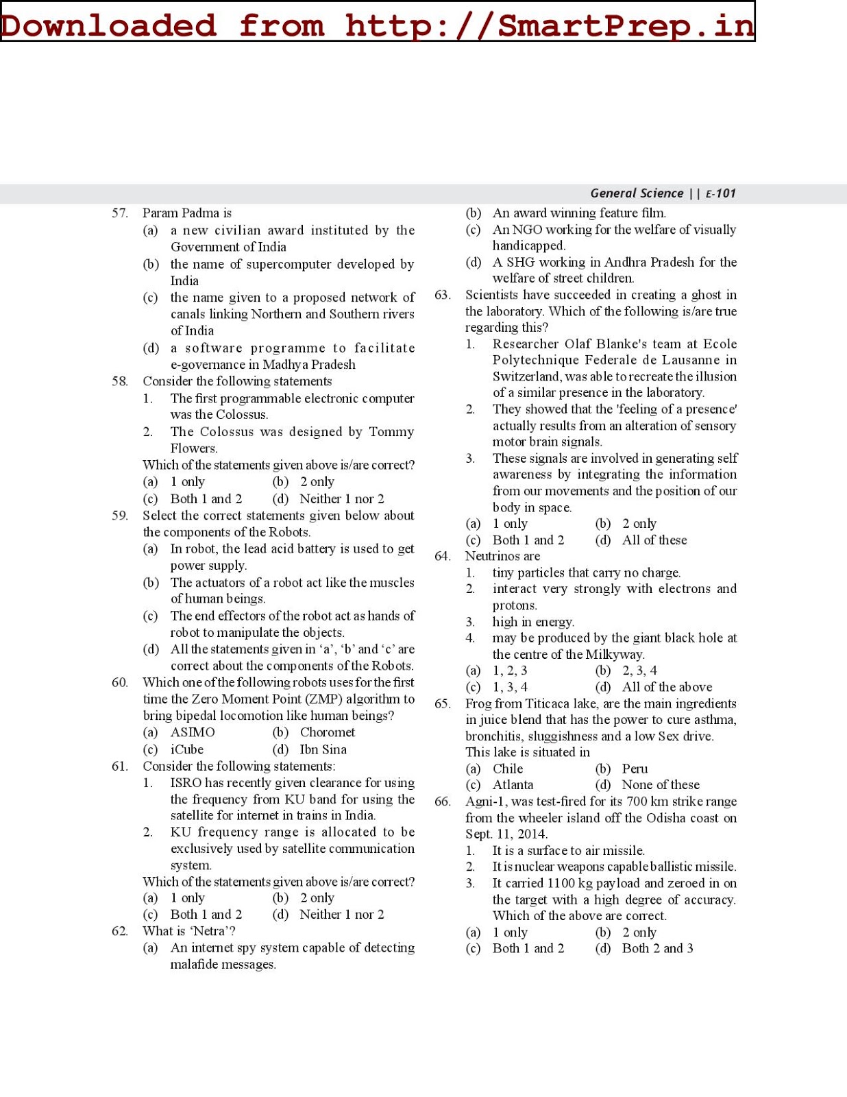 KNOWLEDGE FOR ALL: MCQs 100 QUESTIONS OF THE SCIENCE AND TECHNOLOGY ...