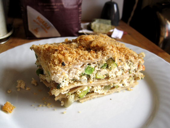 Vegan à Montréal: Lasagne primavera