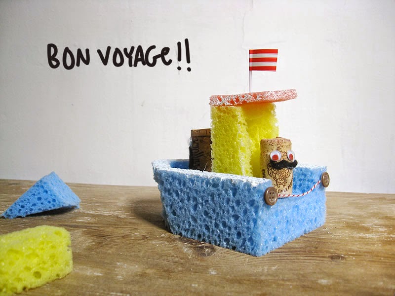 misako mimoko: DIY Sponge Boat Toy